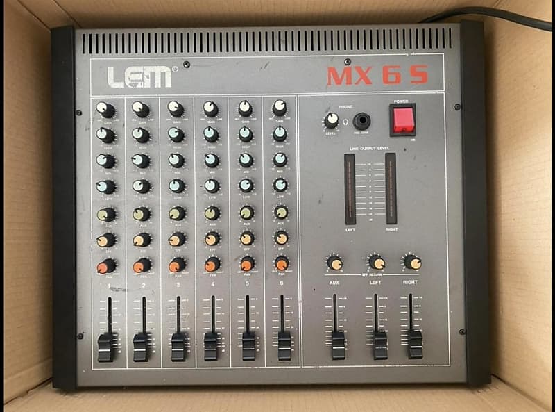 LEM MX6S vintage mixer - 6 mono channels - stereo output | Reverb UK