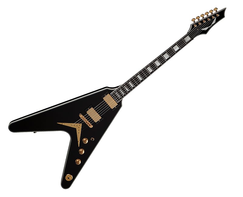 DEAN V Straight Six Electric Guitar - Classic Black | Reverb