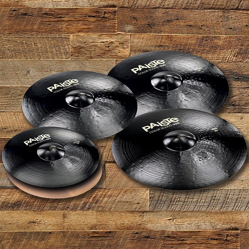 PAISTE 900 COLOR SOUND SERIES BLACK MEDIUM EXTENDED CYMBAL | Reverb