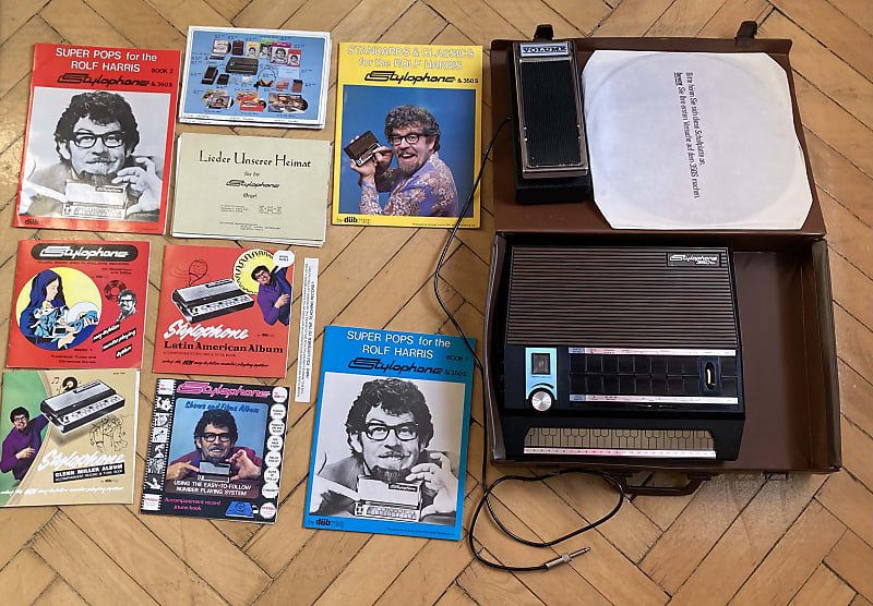 RARE MINT Dubreq Stylophone 350s 1970 Black & Brown | Reverb