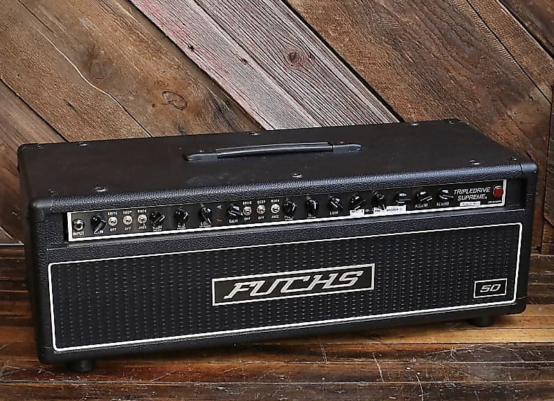 Fuchs Triple Drive Supreme TDS50 Black w/ Crunch Mod | Reverb