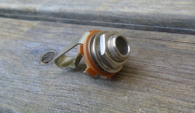 Fender stratocaster input jack (switchcraft) 1964 | Reverb Canada