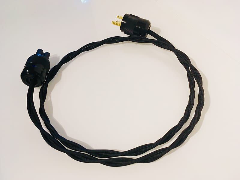 Pinetree Audio Iso-Braid AC Power Cable 8 Feet Black | Reverb UK