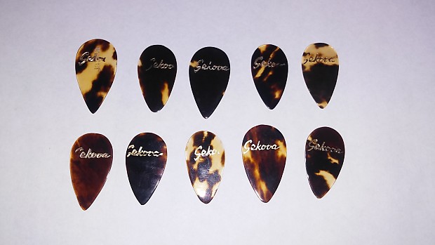 Sekova Vintage Tortoise Shell Picks Lot of 20 - Real TS! | Reverb