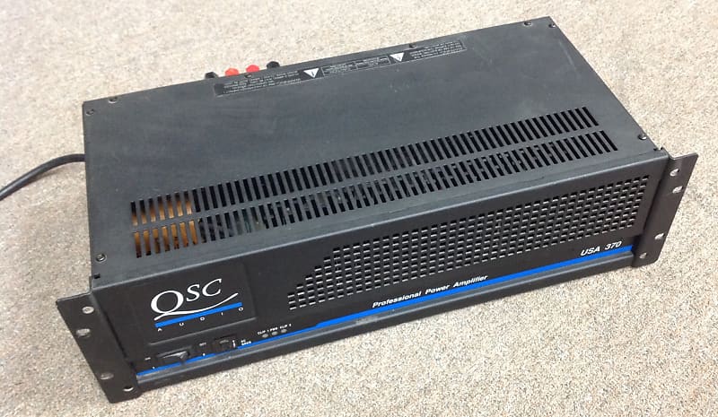 QSC- USA 370 professional power amplifier | Reverb