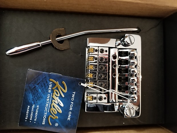 Kahler Stud Mount Hybrid Tremolo System 7200 - Chrome | Reverb