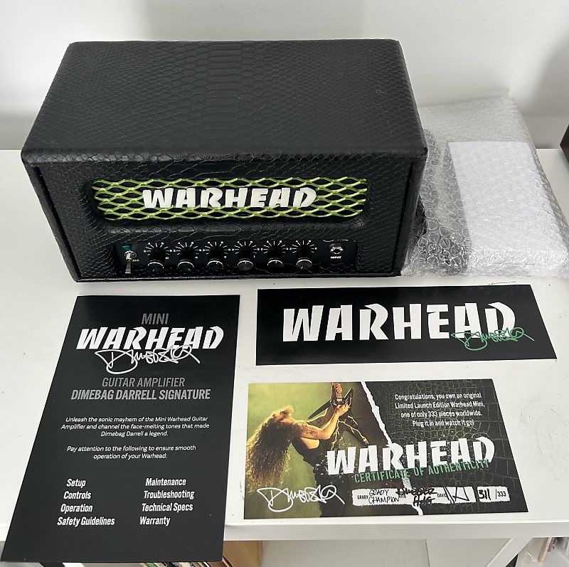 WARHEAD MINI AMP LIMITED EDITION 311/333 DIMEBAG DARRELL | Reverb