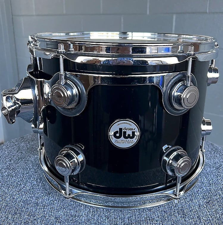 Dw drums Collectors Tom 12” Black glossy | Reverb