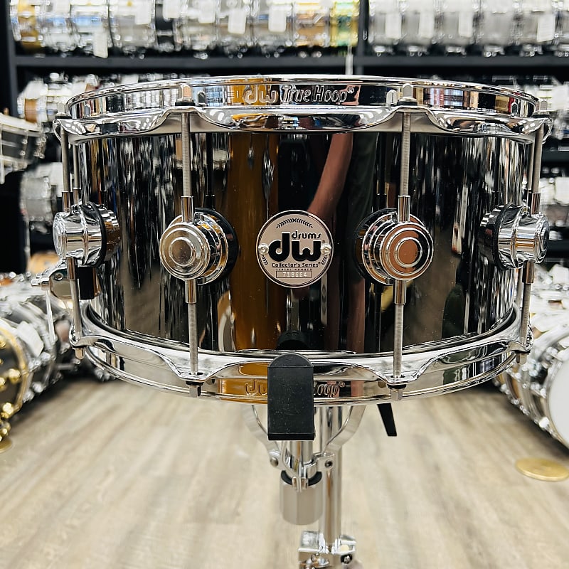 DW Collector's 6.5x14" Black Nickel Over Brass Snare Drum | Reverb