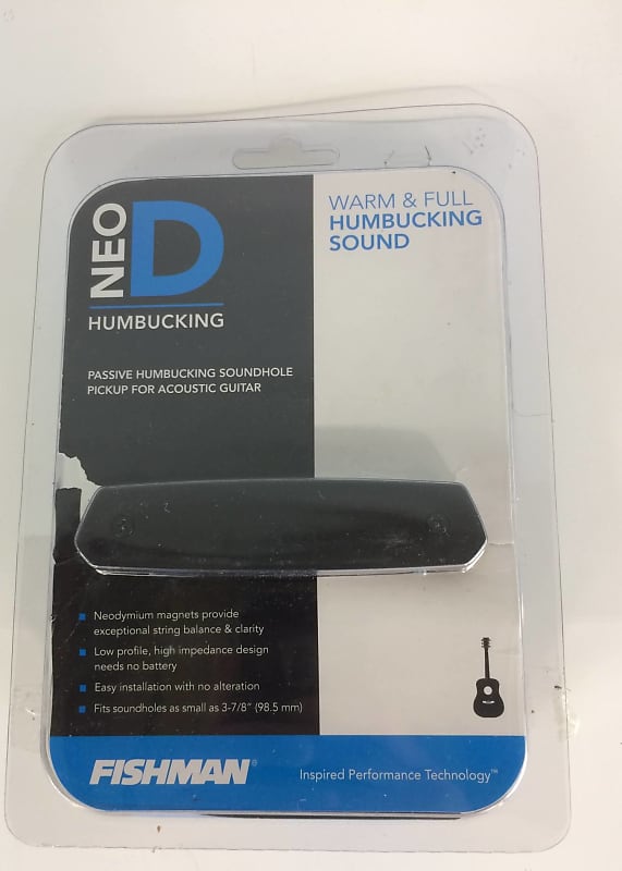Fishman Neo-D Humbucker Acoustic Guitar Soundhole Pickup, | Reverb
