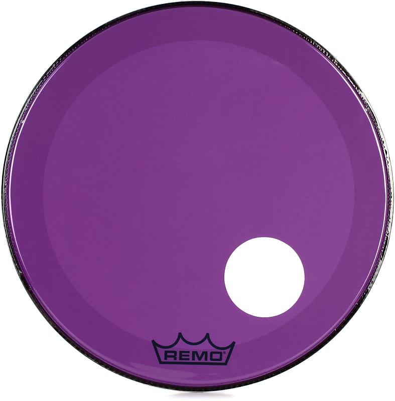 Remo Powerstroke P3 Colortone Purple Bass Drumhead - 24 inch | Reverb