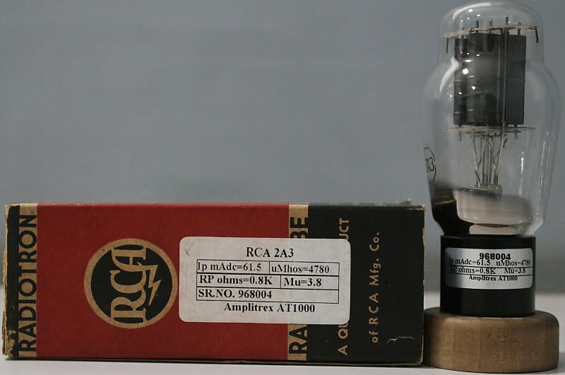 2A3 RCA NOS NIB "D" Getter Made in U.S.A Amplitrex | Reverb
