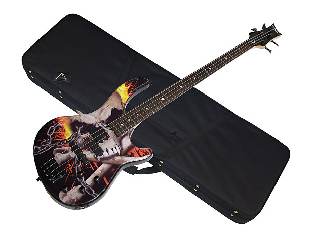 DEAN Edge 10 Active PJ Skull Crusher 4-string BASS guitar | Reverb