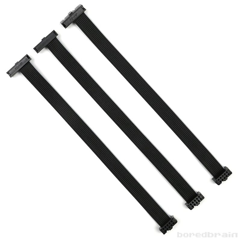 Boredbrain Eurorack Power Cables Black 16-pin to 16-pin | Reverb