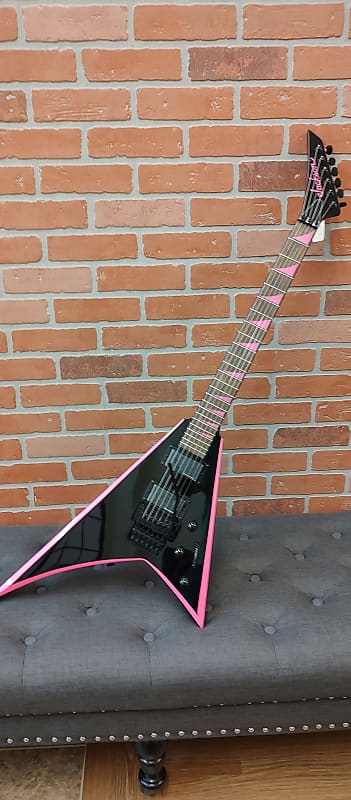 Jackson X SERIES RHOADS RRX24 Guitar - Black w/ Neon Pink | Reverb