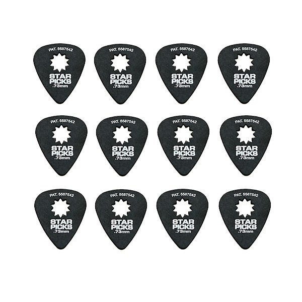 Everly Star Picks 351 Shape Delrin Guitar Picks .73mm 12 Pack | Reverb