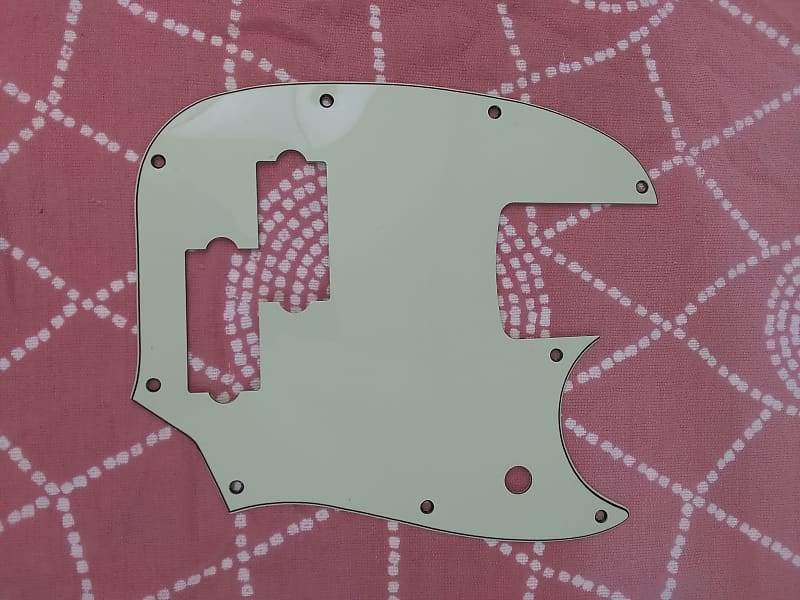Fender Mustang PJ Bass Pickguard Mint Green 2018 | Reverb