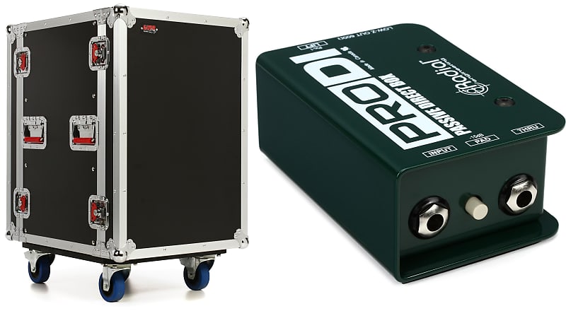 Gator G-TOUR 16U CAST ATA Wood Rack Case with Casters Bundle | Reverb