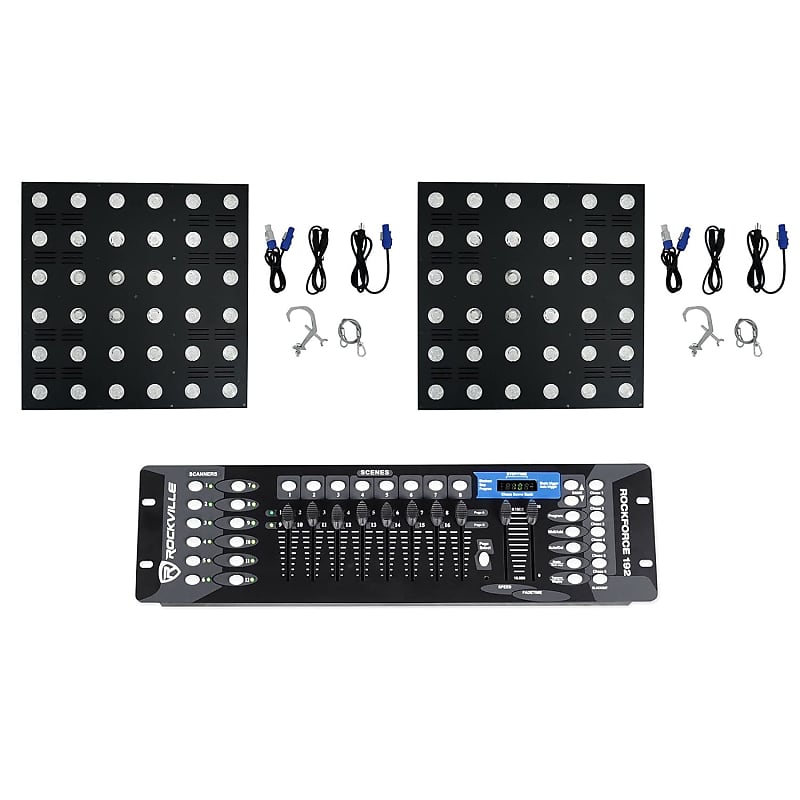 (2) Stage Matrix 36 Rgb 6X6 Tri-Colored Matrix Blinder Light | Reverb