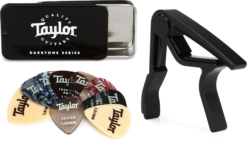 Taylor DarkTone Series Pick Tin Bundle with Dunlop 83CB | Reverb