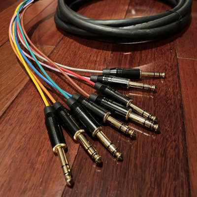 PHANTOM CABLES DB25 to 1/4” TRS - 8 Channel - 15 Feet Audio | Reverb