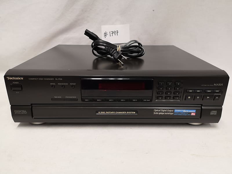 Technics SL-PD5 5 Disc Optical Digital Output CD Player / | Reverb