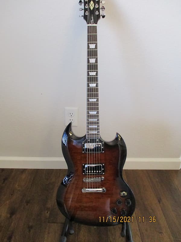 Firefly FFLG SG Style, 2021, Cobra Burst | Reverb