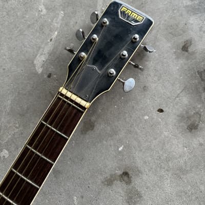 1970s Fame 747 Japan Electric Acoustic Guitar | Reverb