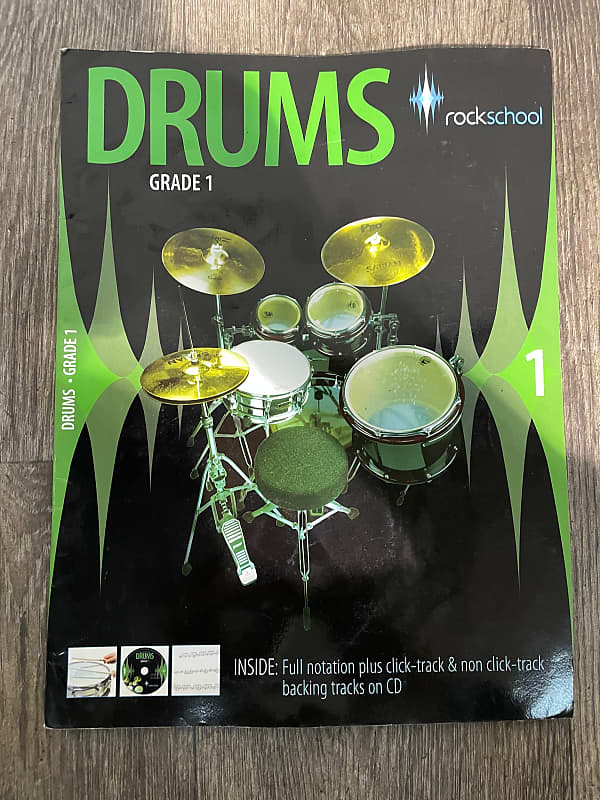 Rock School Drums Grade 1 Drum Book/ Music Notation | Reverb