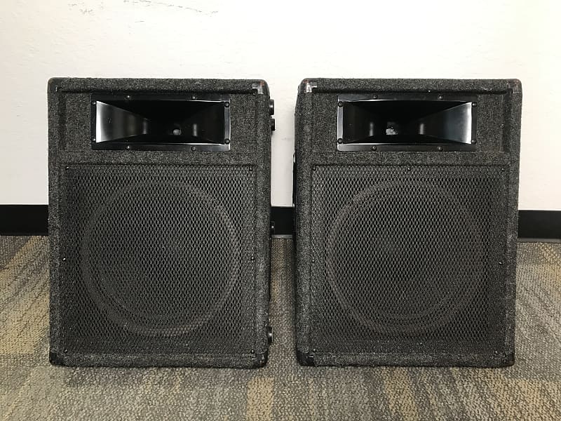 Carvin 752 Floor Wedge Monitor PA Speakers Set of 2 | Reverb