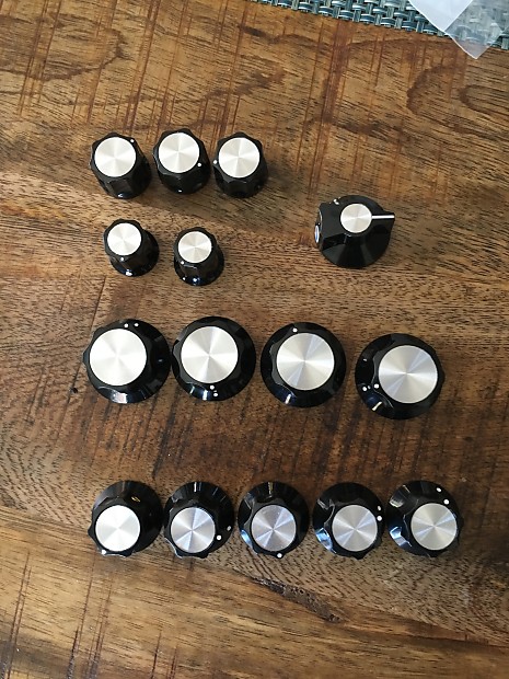 Synthesizer Type Knobs Various Black | Reverb