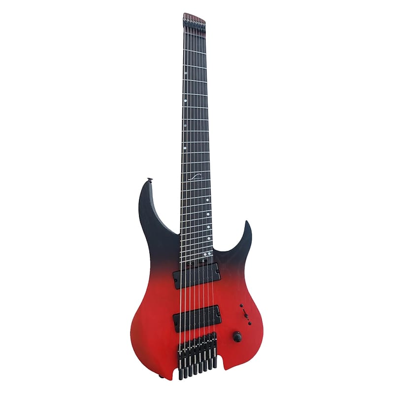 Legator Ghost G8FP 8-String Multiscale Headless Guitar, Ebony | Reverb