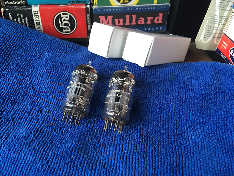 2 NOS Telefunken 6DJ8 ECC88 Diamond Germany - Smooth Tone | Reverb