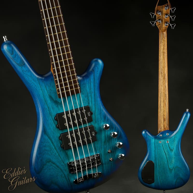 Warwick Pro Series Corvette $$-5 String - Lagoon Blueburst | Reverb