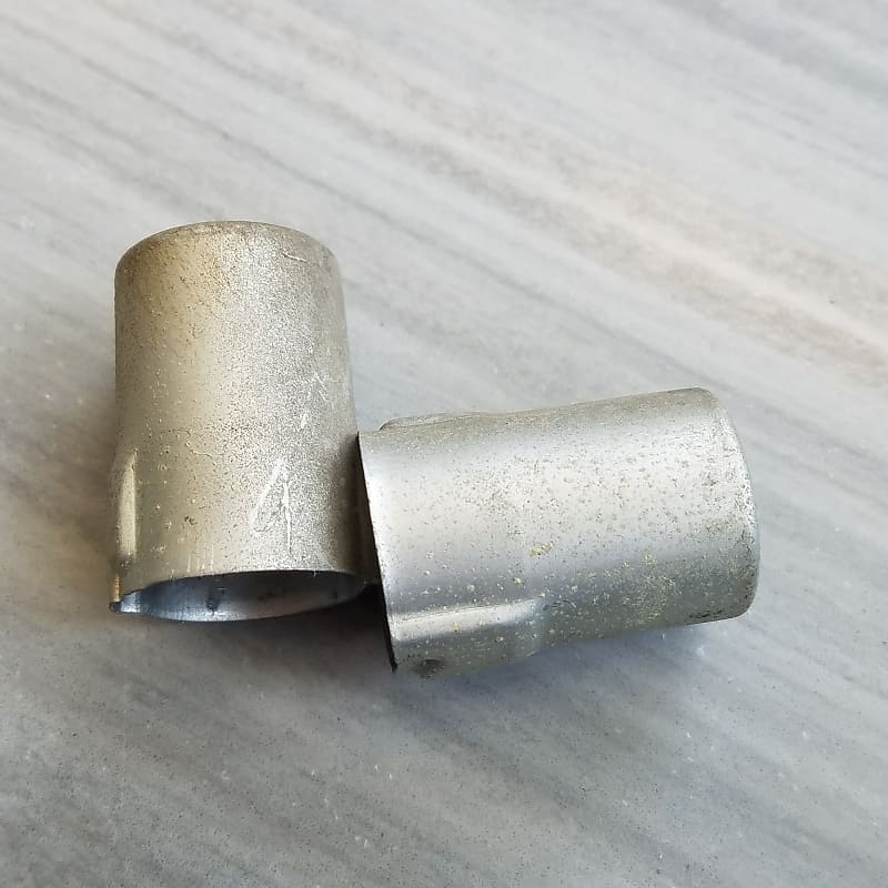 Unknown Pair (2) Tube Shields 5670 9-pin J-Slot J40-01 | Reverb