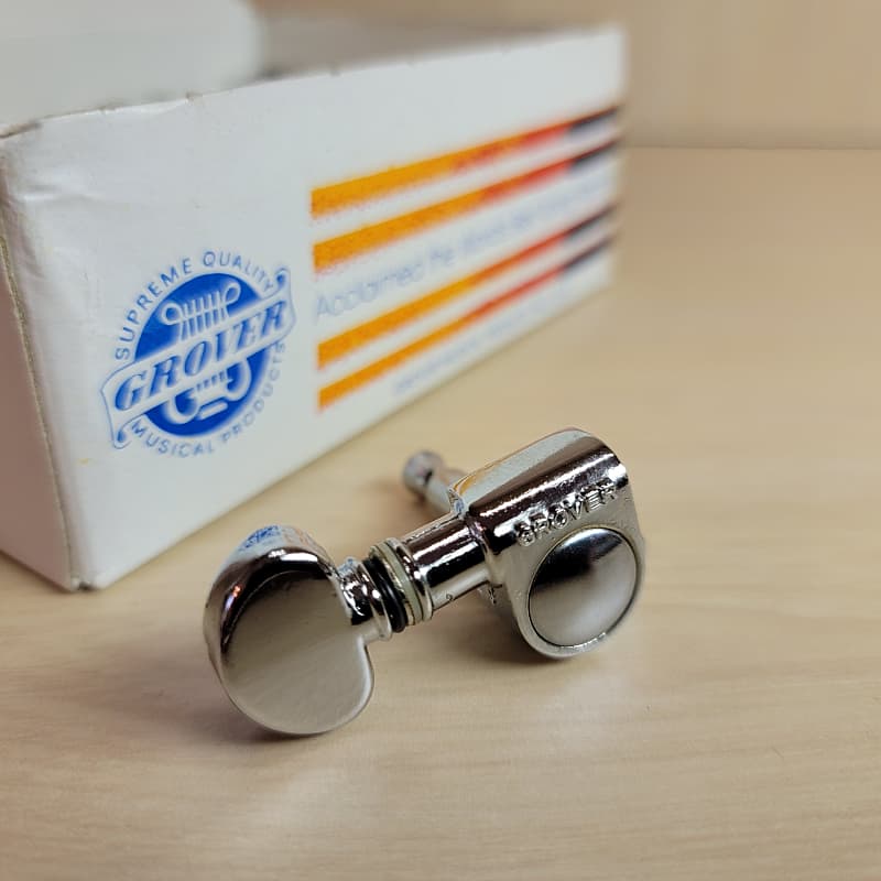 Grover 205C Guitar Tuning Pegs Chrome 3+3 Vintage NOS | Reverb