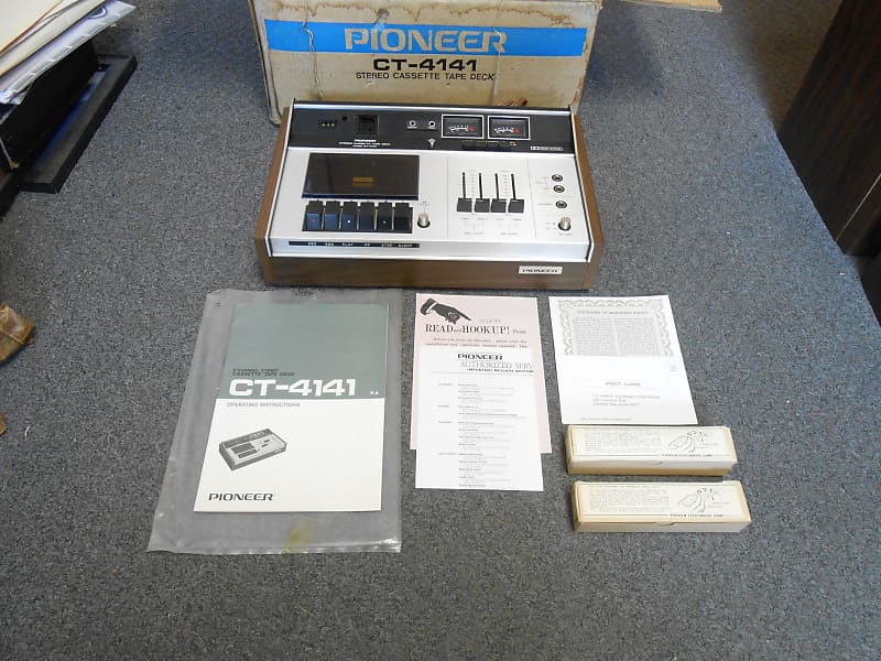 Pioneer Vintage CT-4141 Cassette Tape Deck w/Original Box | Reverb