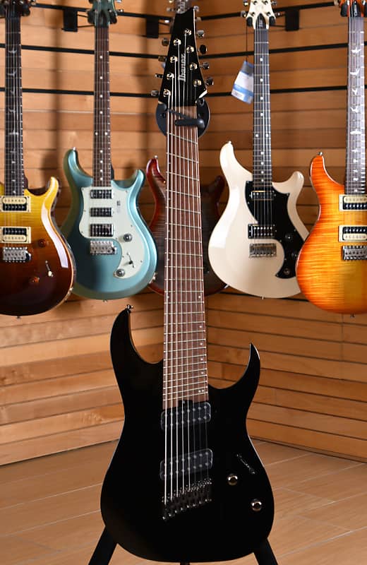 Ibanez RGMS8 Multi-Scale 8 String Black | Reverb