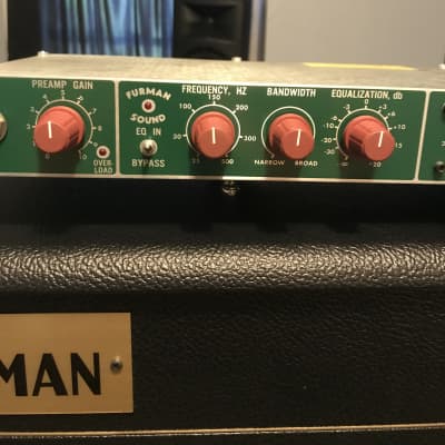 Furman PQ-3 Green Face 3 Band Parametric Equalizer EQ/Preamp | Reverb
