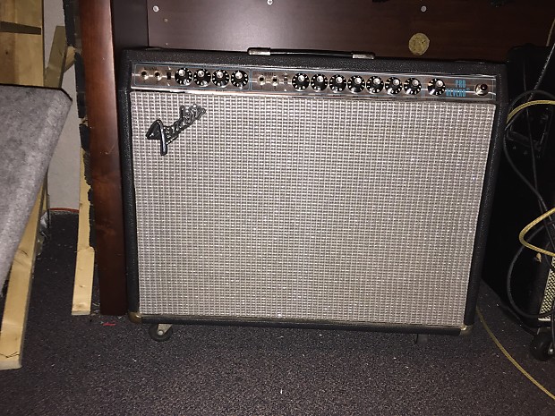 Fender Pro Reverb Silverface 1977 Black | Reverb