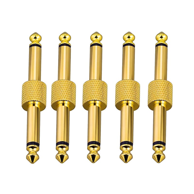 5 Pack 1/4 Inch 6.35Mm Guitar Effect Pedal Coupler Connector | Reverb