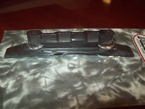 Mandolin Bridge With Adjustable Compensated Top - EBONY | Reverb