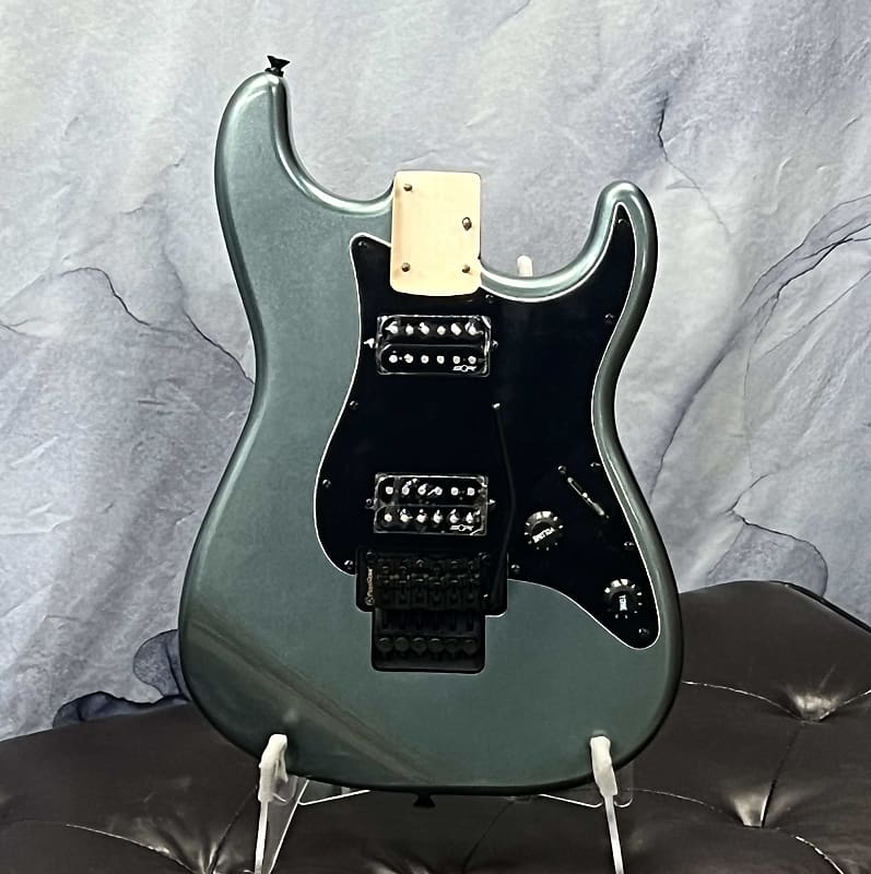 Squier Loaded Contemporary Stratocaster Gunmetal Metallic | Reverb