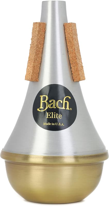 Bach ETR10 Elite Trumpet Straight Mute - Aluminum with Brass | Reverb