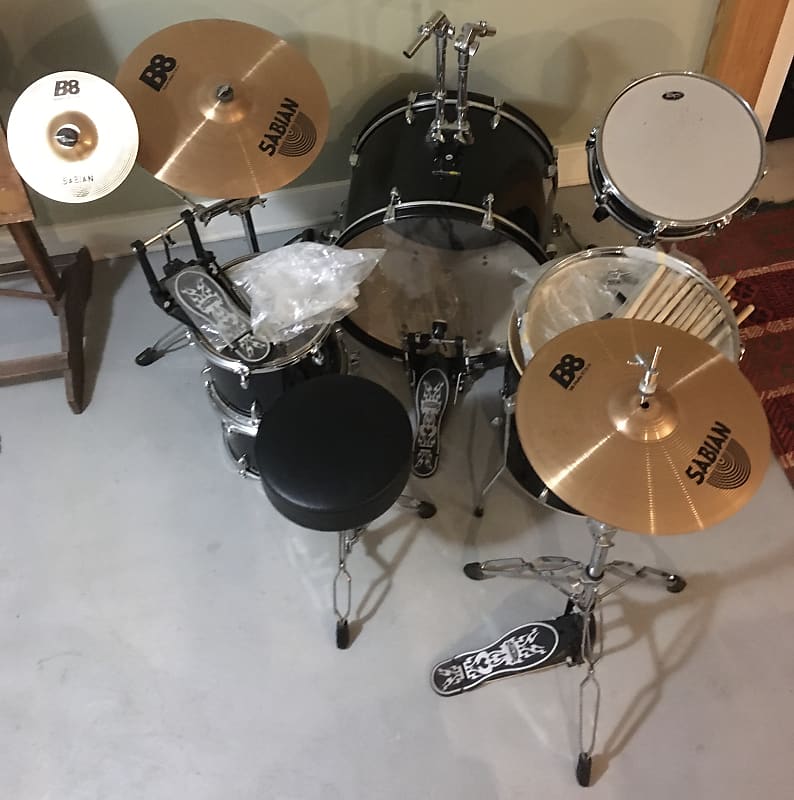 Sound Percussion Labs Full Drum kit - Black | Reverb