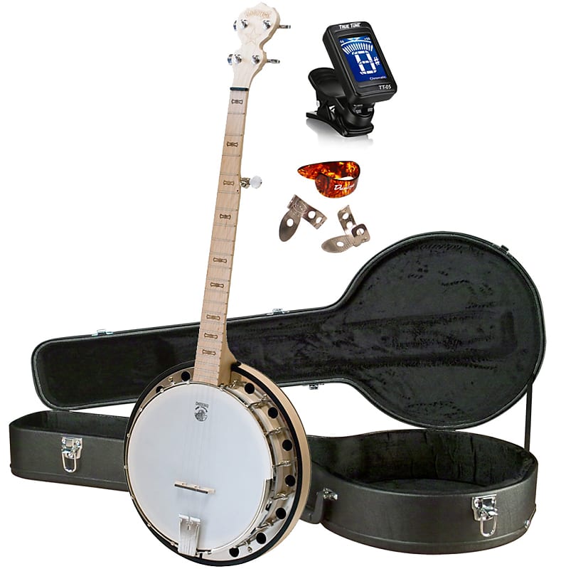 New Deering Goodtime Two (2) LEFT HANDED 5 String Banjo with | Reverb