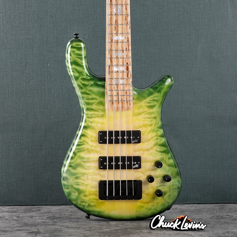 Spector USA Custom NS-5XL 5-String Bass Guitar - Alien Glow - | Reverb