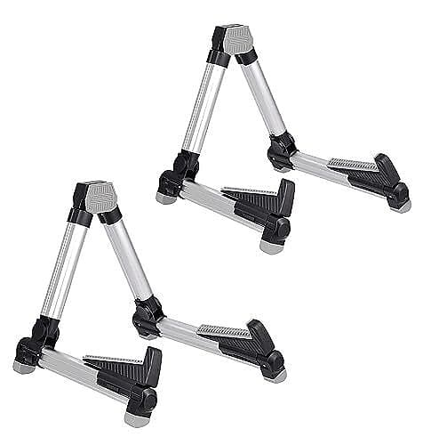 5 CORE 2 Pack Guitar Stands Folding A Frame Stand Portable | Reverb
