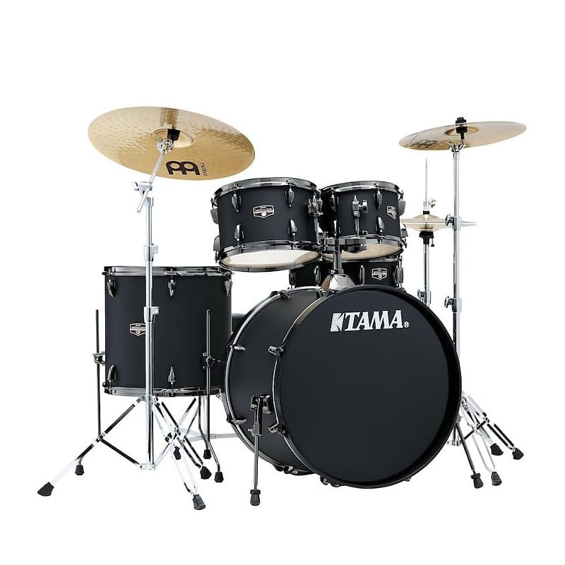 Tama Imperialstar 5pc Poplar Complete Blacked Out Black | Reverb
