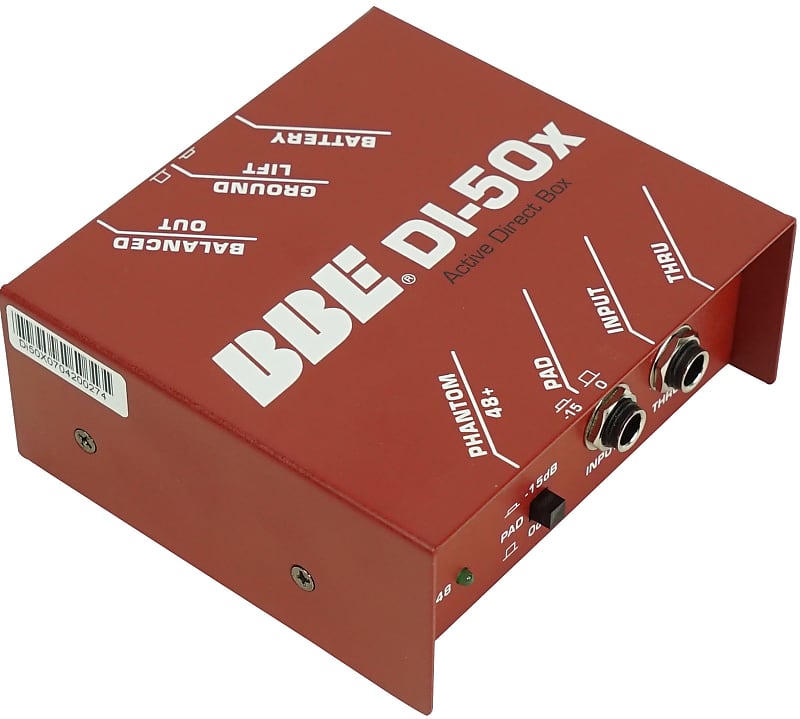 BBE Active Direct Box DI Box For Studio Recording DI-50X | Reverb